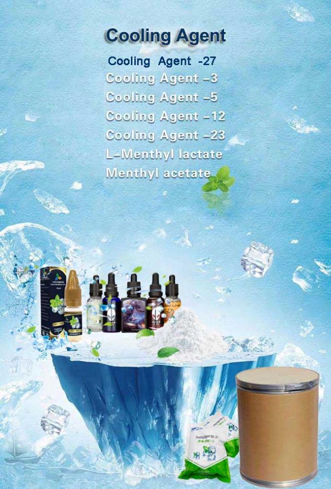 Ws 27 Cooling Agent Powder Menthol Food Additives For Icy Chocolate 99% ...
